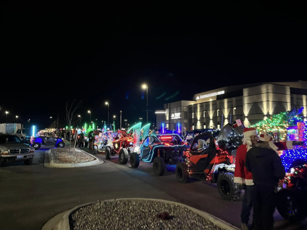 Santa drives a UTV in Idaho - Yellowstone Teton Territory